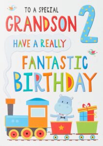 regal publishing juvenile birthday card age 2 grandson - 9 x 6 inches -