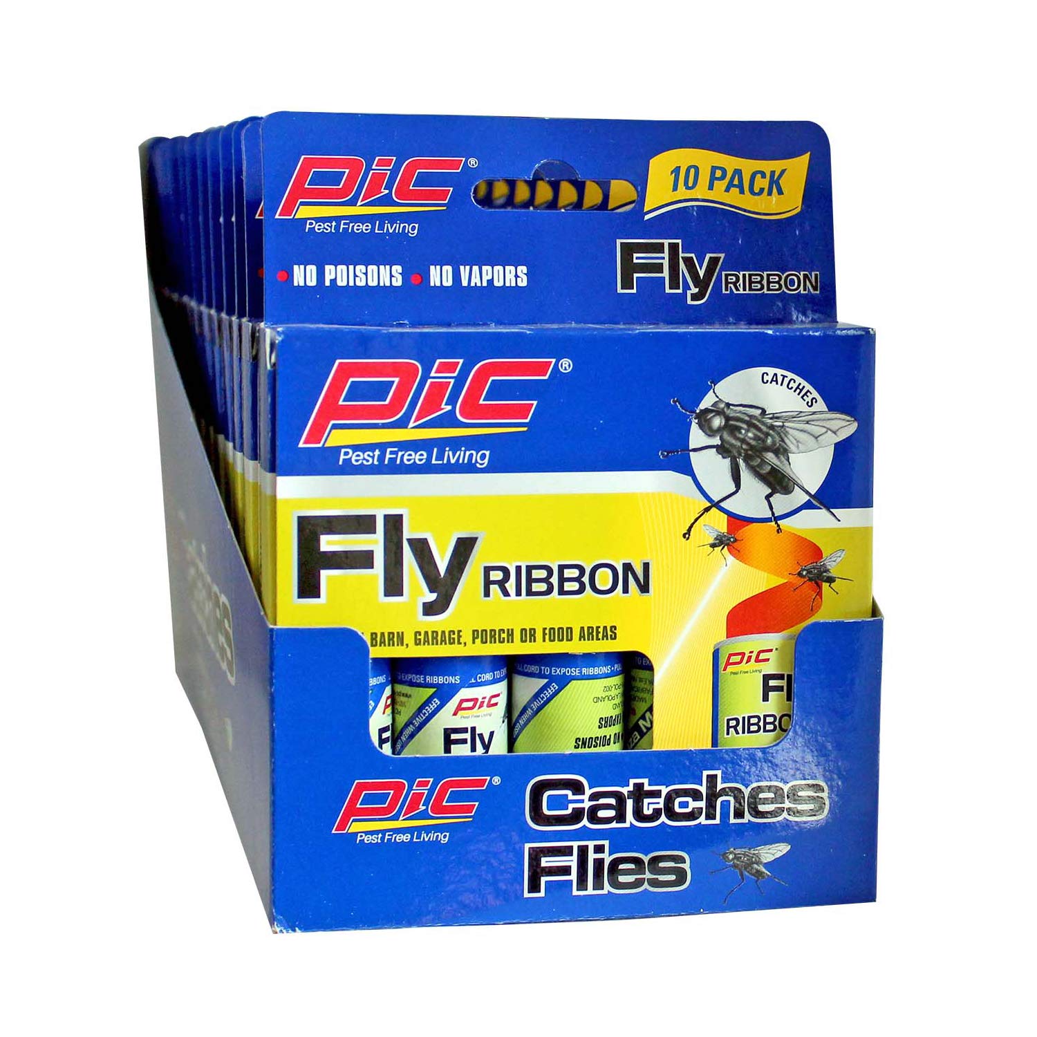 PIC Fly Ribbon, 10 Count Box, 12 Pack - 120 Ribbons Total