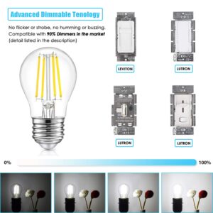 TOBUSA 12-Pack Dimmable A15 LED Bulbs 60W Incandescent Equivalent, 6W 5000K Daylight Edison Globe Bulb, 600LM Vintage Ceiling Fan Light Bulbs, E26 Medium Base, AC 120V