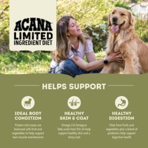 ACANA Singles Limited Ingredient Dry Dog Food, Grain Free, High Protein, Pork & Squash Recipe, 4.5 lb