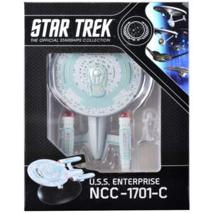 hero collector| star trek the official starships collection | eaglemoss model ship box u.s.s. enterprise ncc-1701-c