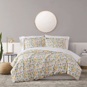 Brooklyn Loom Lemon Verbena 3-Piece Full/Queen Duvet Cover Set (DCS3577FQ-1800)