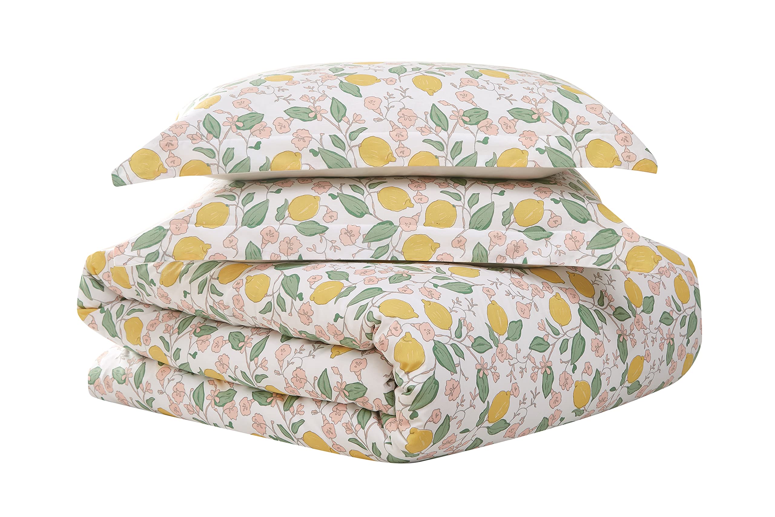 Brooklyn Loom Lemon Verbena 3-Piece Full/Queen Duvet Cover Set (DCS3577FQ-1800)