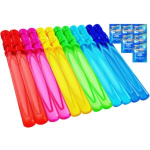 joyin 36 pack 14.6’’ big bubble wands bulk, bubble blower for kids, bubble blaster party favors, easter, birthday, summer outdoor & indoor activity