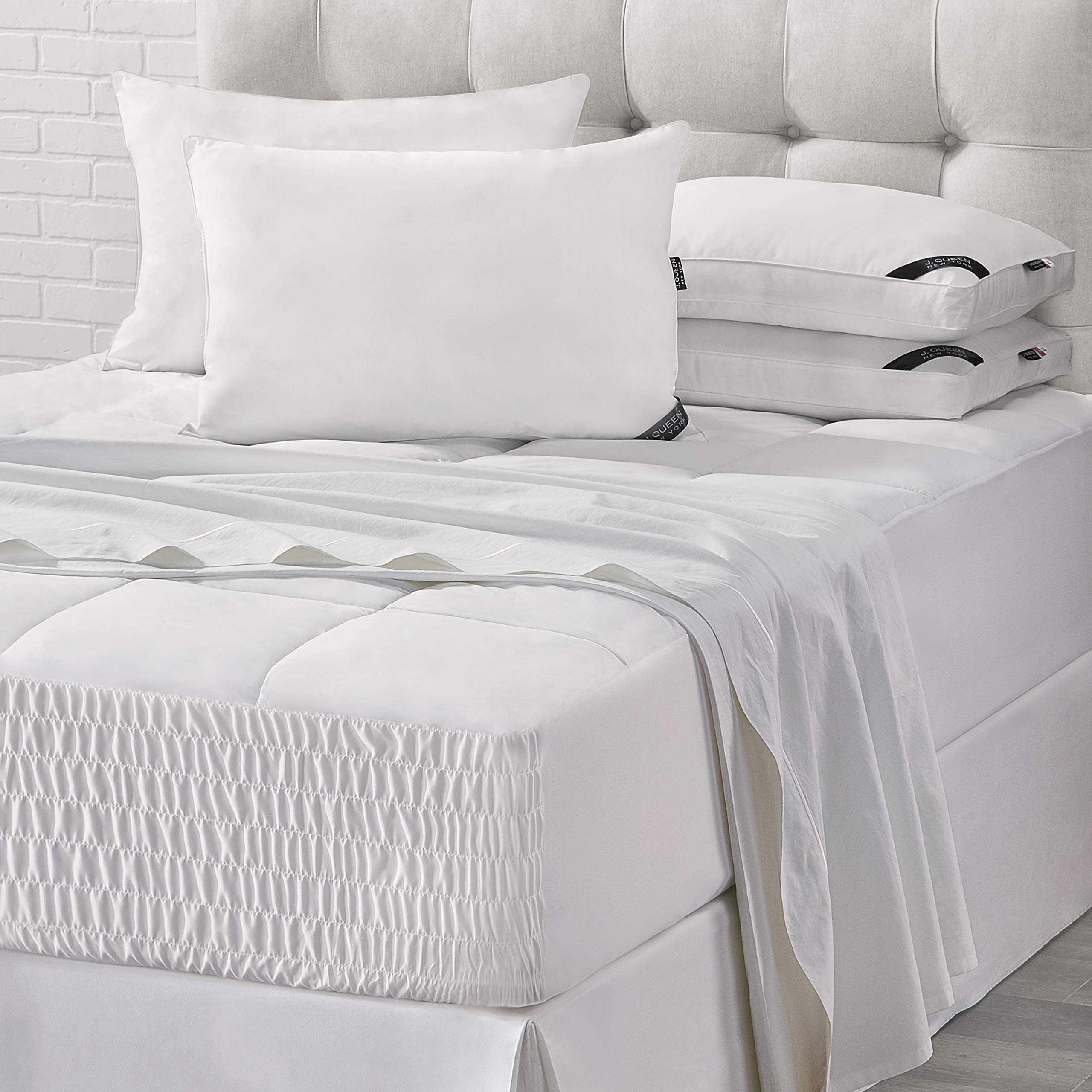 Five Queens Court Royal Fit Mattress Topper, White, 39X76 Twin