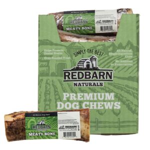 redbarn meaty bones, all-natural single-ingredient chews | great for aggressive/power chewers, large (pack of 25)