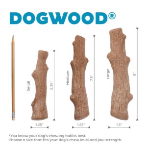 Petstages Dogwood Wood Durable Dog Chew Toys, Real Wood & Calming Hemp, 2-Pack, Medium