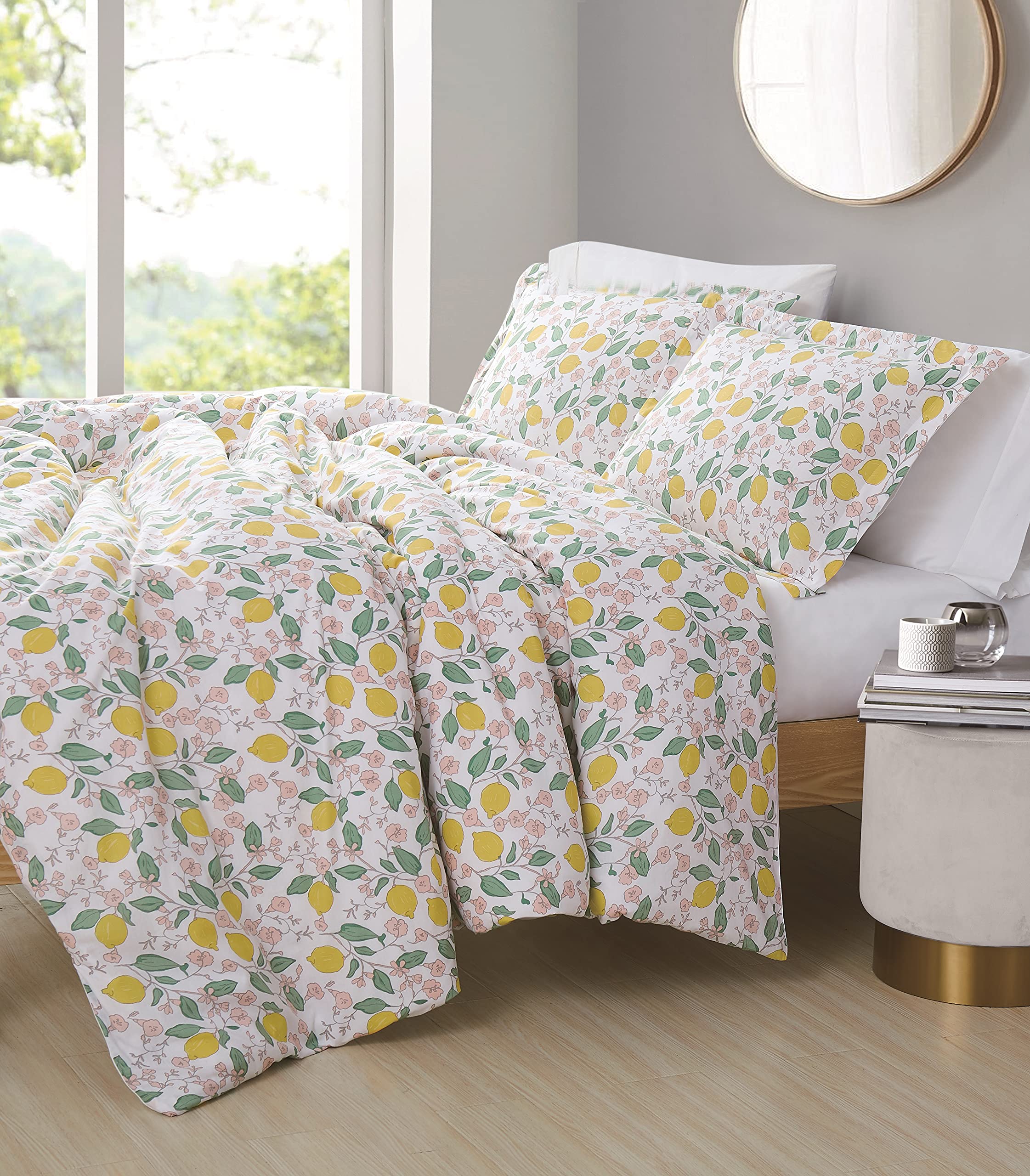 Brooklyn Loom Lemon Verbena 3-Piece Full/Queen Duvet Cover Set (DCS3577FQ-1800)