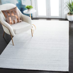 safavieh mirage collection area rug - 9' x 12', light grey, handmade modern, ideal for high traffic areas in living room, bedroom (mir275g)