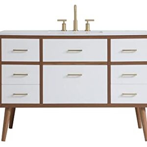 Elegant Kitchen and Bath 48 inch Bathroom Vanity Cabinet - White