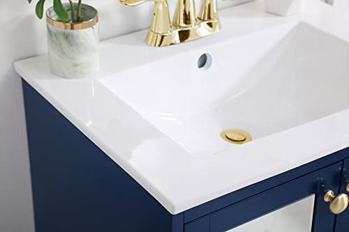 Elegant Kitchen and Bath 24 inch Bathroom Vanity Cabinet - Blue