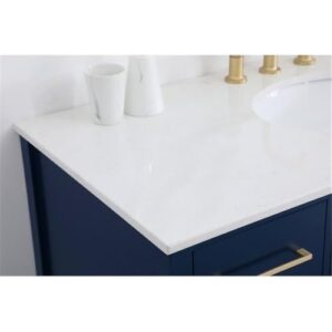 Elegant Kitchen and Bath 48 inch Single Bathroom Vanity Cabinet - Blue