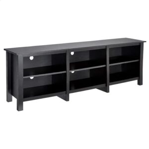 rockpoint classic tv stand storage media console entertainment center for tv's from 70 inches to 85 inches,espresso(69.1inchese)