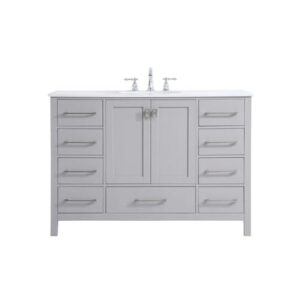 Elegant Kitchen and Bath 48 inch Single Bathroom Vanity Cabinet - Gray