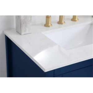 Elegant Kitchen and Bath 30 inch Single Bathroom Vanity Cabinet - Blue