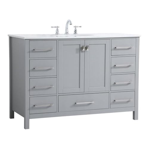 Elegant Kitchen and Bath 48 inch Single Bathroom Vanity Cabinet - Gray