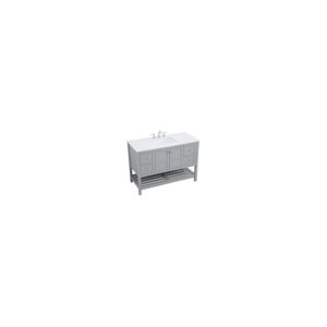 Elegant Kitchen and Bath 48 inch Single Bathroom Vanity Cabinet - Gray