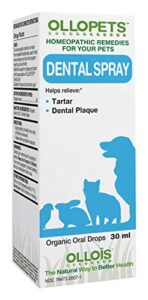 ollopets dental spray, organic homeopathic remedy for all pets, 1 fl ounce