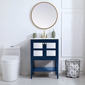 Elegant Kitchen and Bath 24 inch Bathroom Vanity Cabinet - Blue