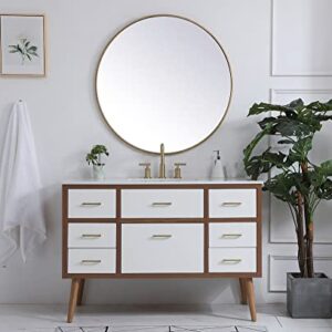 Elegant Kitchen and Bath 48 inch Bathroom Vanity Cabinet - White