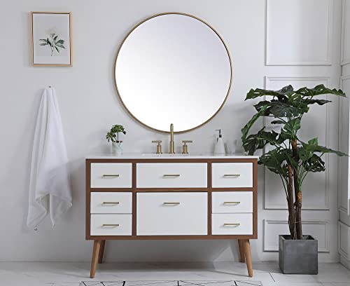 Elegant Kitchen and Bath 48 inch Bathroom Vanity Cabinet - White