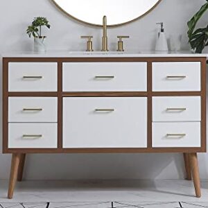 Elegant Kitchen and Bath 48 inch Bathroom Vanity Cabinet - White