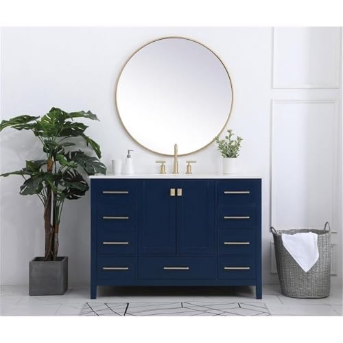 Elegant Kitchen and Bath 48 inch Single Bathroom Vanity Cabinet - Blue