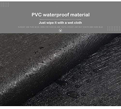 Black Peel and Stick Wallpaper Silk Embossed Self Adhesive Removable Wallpaper Black Wallpaper Black Contact Paper Black Wrapping Stickers Paper Shelf Liner Vinyl Film 15.7”×118”