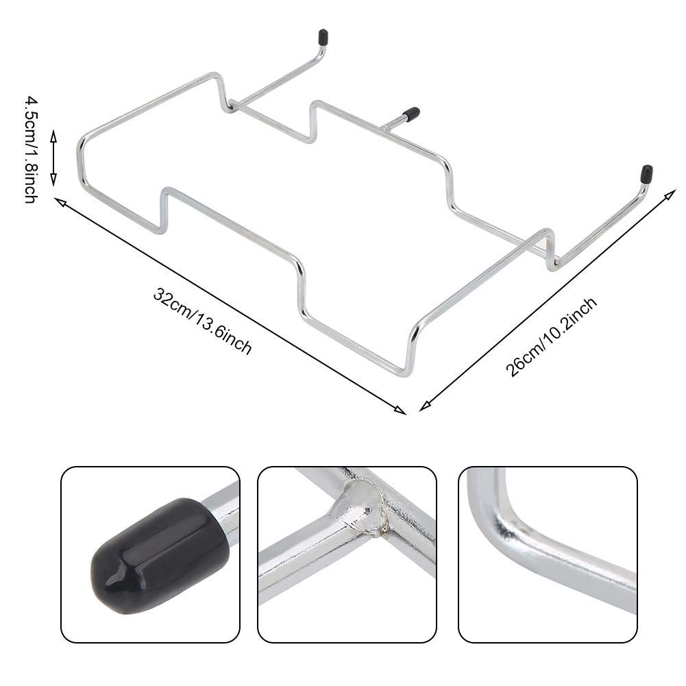 Trash Bag Rack, Outdoor Trash Can Bracket Dustbin Cage Garbage Plastic Bag Holder Table Rack for Kitchen Uses, BBQ, Camping, Picnic, 13.6 X 10.2 X 1.8inch