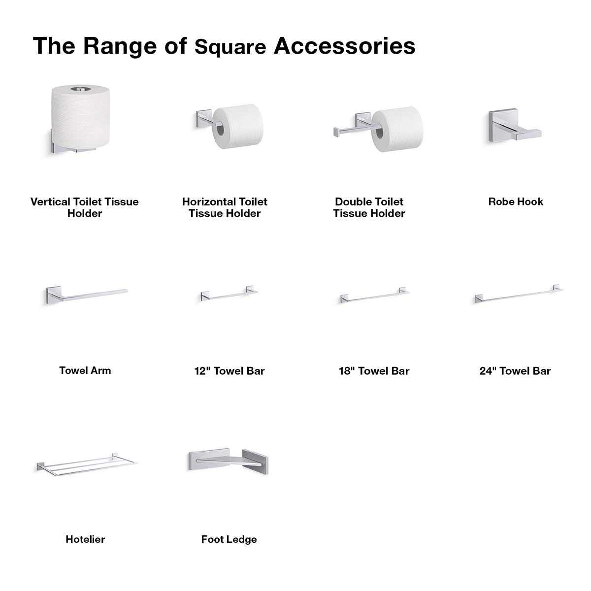 KOHLER SQUARE 24 GRAB BAR