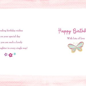 Piccadilly Greetings Traditional Birthday Card Goddaughter - 8 x 6 inches -