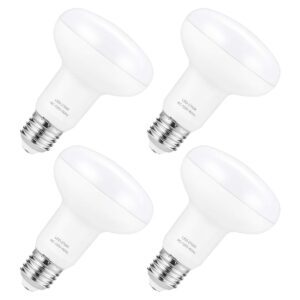 small frog floodlight indoor br25 led bulbs - 9w, replace 75w incandescent, 2700k warm white 900lm dimmable e26 light bulbs for home lighting, pack of 4