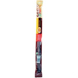 nutri chomps 15" long stick, rawhide-free dog treats, easy to digest, long lasting, healthy, 1 count peanut butter