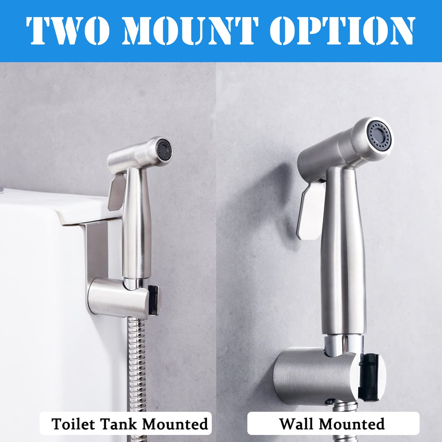 AITUOSI Bathroom Faucet Sprayer Attachment, Wall Mount, Polished