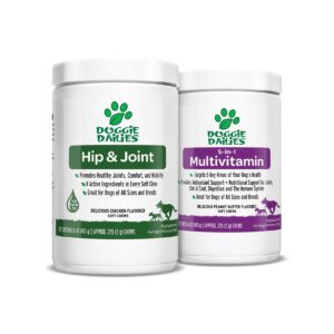 doggie dailies bundle - 5-in-1 multivitamin & hip and joint soft chews