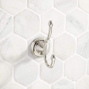 signature hardware 446908 beasley double robe hook