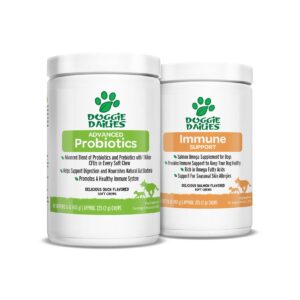 doggie dailies bundle - probiotics & omega 3 soft chews