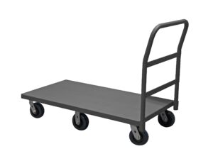 durham ept6w30486pu95 platform truck, 6 polyurethane, 6 wheel, gray