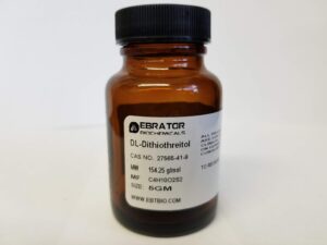 dl-dithiothreitol (dtt), 99%, 5 grams, dtt is useful for stabilizing sulfhydryl containing enzymes. dtt is often used for the reduction of disulfide bonds in proteins.