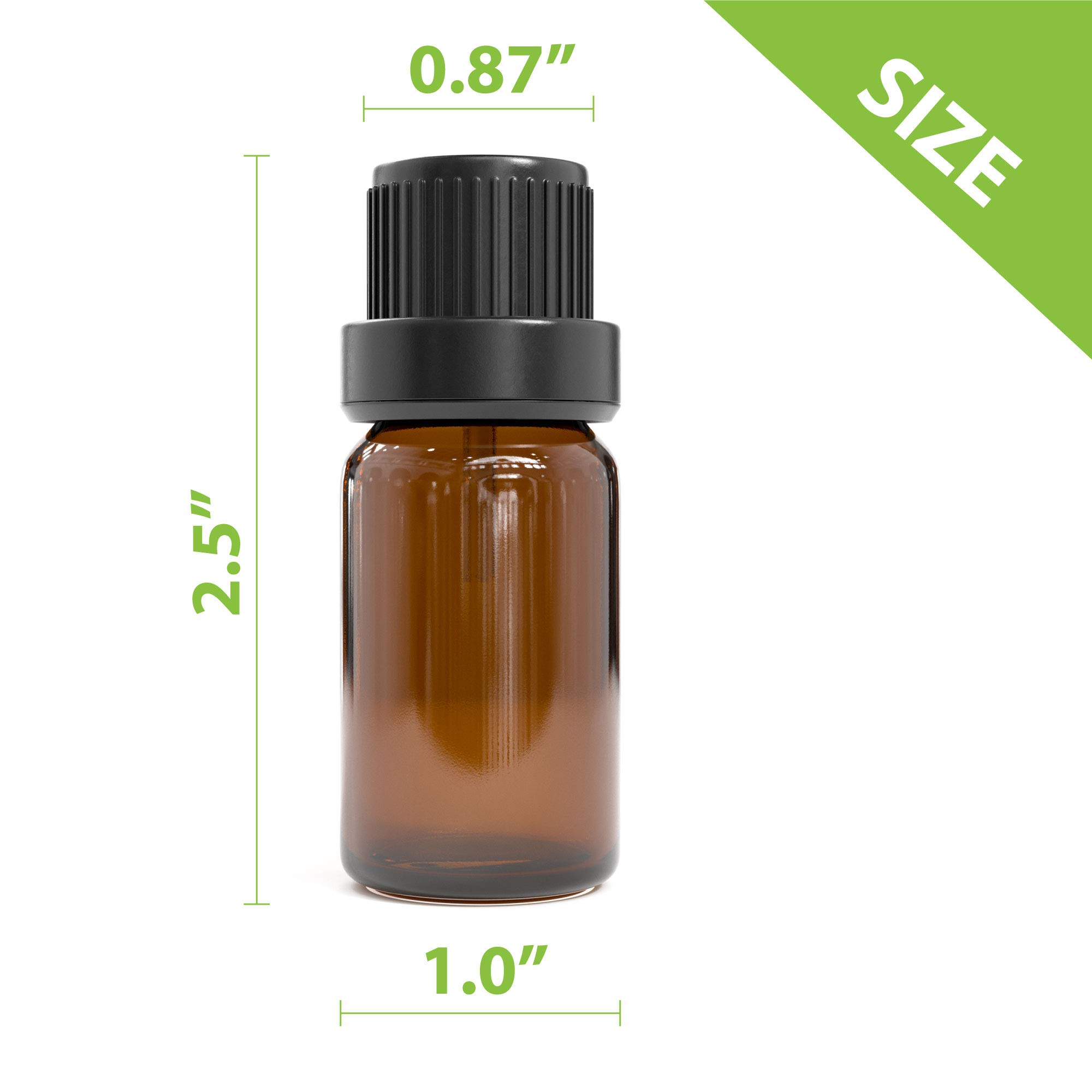 Wholesale Essential Oil Bottles Bulk - 192 Amber glass bottles With Caps and Droppers for Essential Oils, Aromatherapy, Perfume Samples, Mini 10 ml Glass Vials | Complete Carrier Oil Kit â€“ DIY.