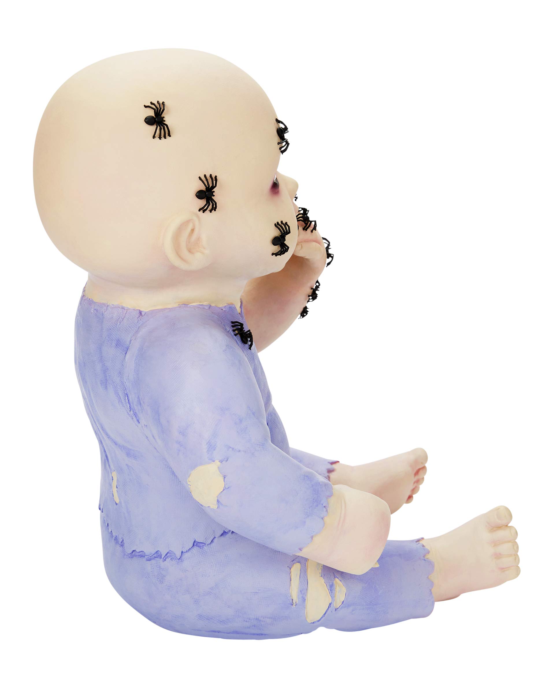 Spirit Halloween Spider Biter Billie Zombie Baby Decoration | Halloween Décor | Horror Décor | Creepy Baby Doll | Scary Decoration