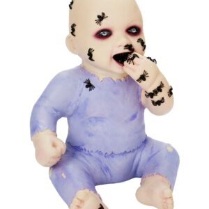 Spirit Halloween Spider Biter Billie Zombie Baby Decoration | Halloween Décor | Horror Décor | Creepy Baby Doll | Scary Decoration