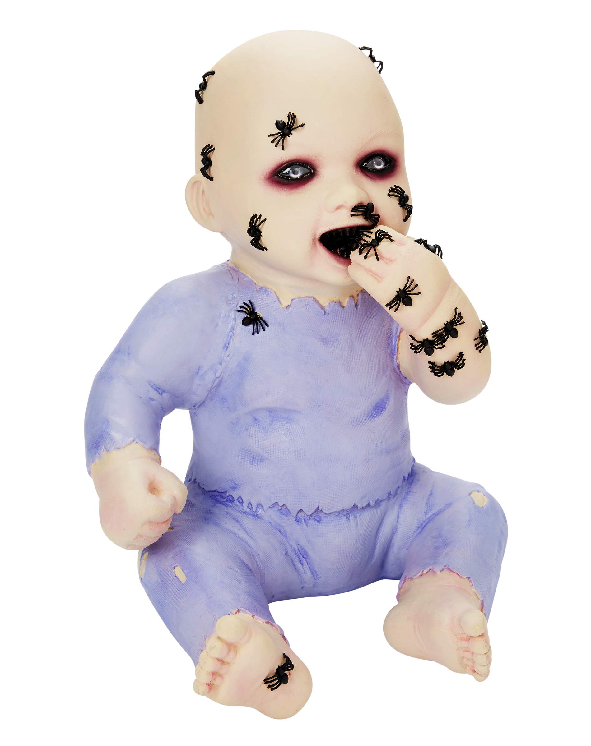 Spirit Halloween Spider Biter Billie Zombie Baby Decoration | Halloween Décor | Horror Décor | Creepy Baby Doll | Scary Decoration