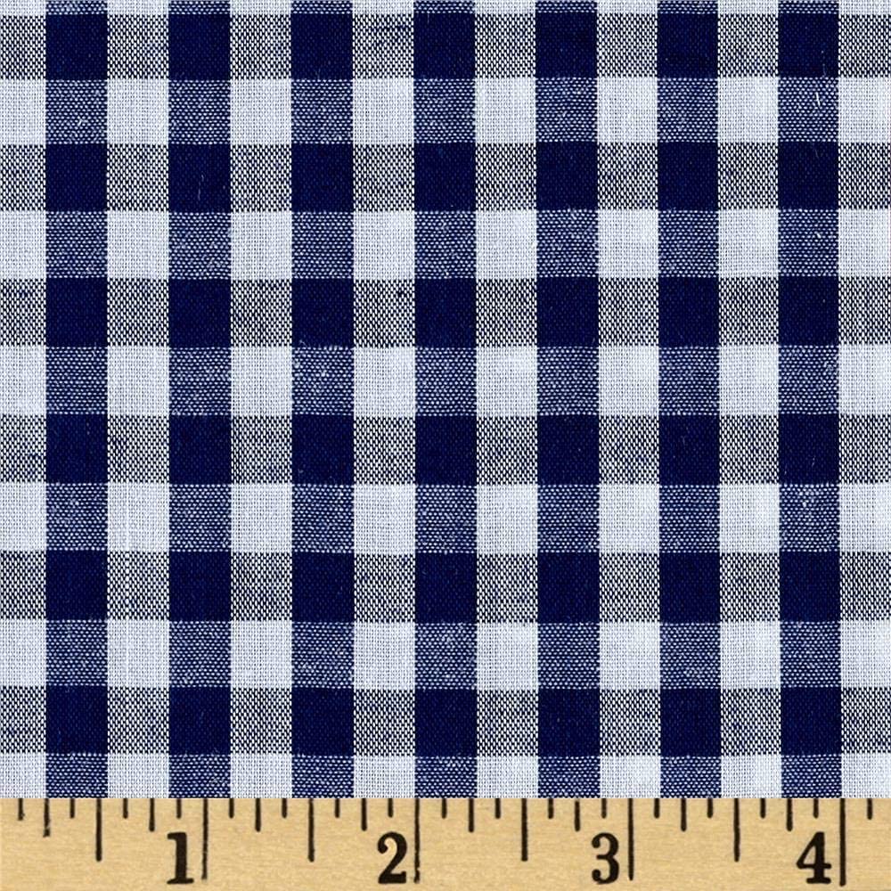 Gingham 1/4" (Inch) Checkered Poly Cotton Fabric by The Yard, 58”/60”, (Yellow/White)