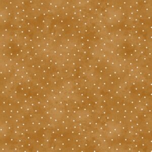 gingerbread tan, scattered ivory dots, accent fabric, beautiful basics, maywood studios, 8119m-t, by the yard