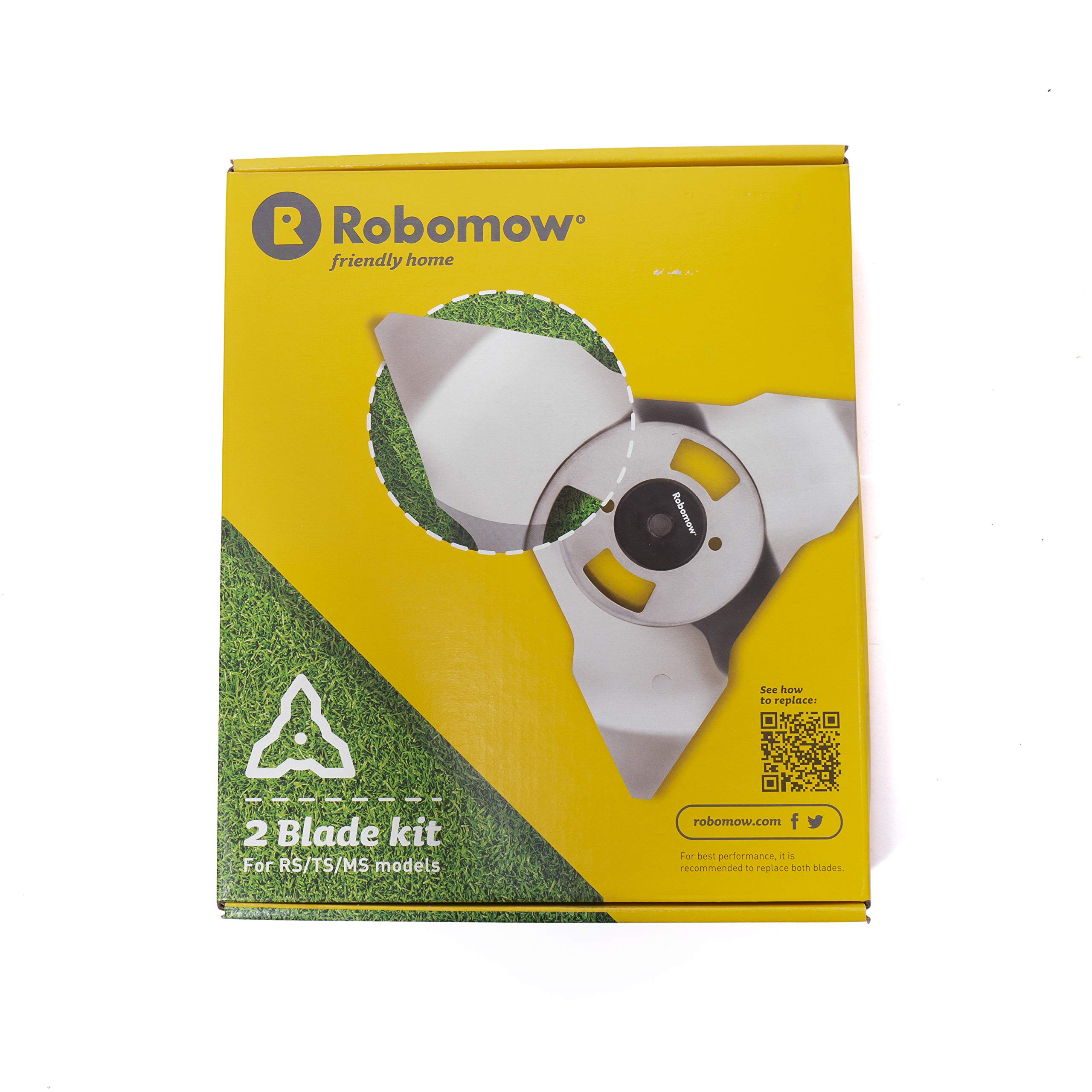 Robomow OEM FR-MRK6108A High Cut Blades, Silver