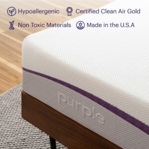 Purple Mattress - Full, GelFlex Grid, Better Tha Memory Foam, Temperature Neutral, Responsiveness, Breathability, Made in USA