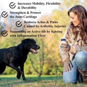 CoCoo Dog, Ferret & Rabbit Glucosamine, Joint Recovery Chewable Tablets, 180 Flavored Tablets, Improves Flexibility & Mobility