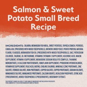 Natural Balance Limited Ingredient Small Breed Adult Grain-Free Dry Dog Food, Salmon & Sweet Potato Recipe, 12 Pound (Pack of 1), Salmon & Sweet Potato (New Formula)