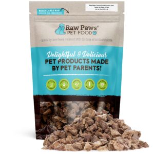 raw paws freeze dried chicken liver dog treats & cats treats, 4-oz - made in usa - freeze dried liver treats for dogs - dog liver treats - freeze dried liver for dogs - dried liver dog treats